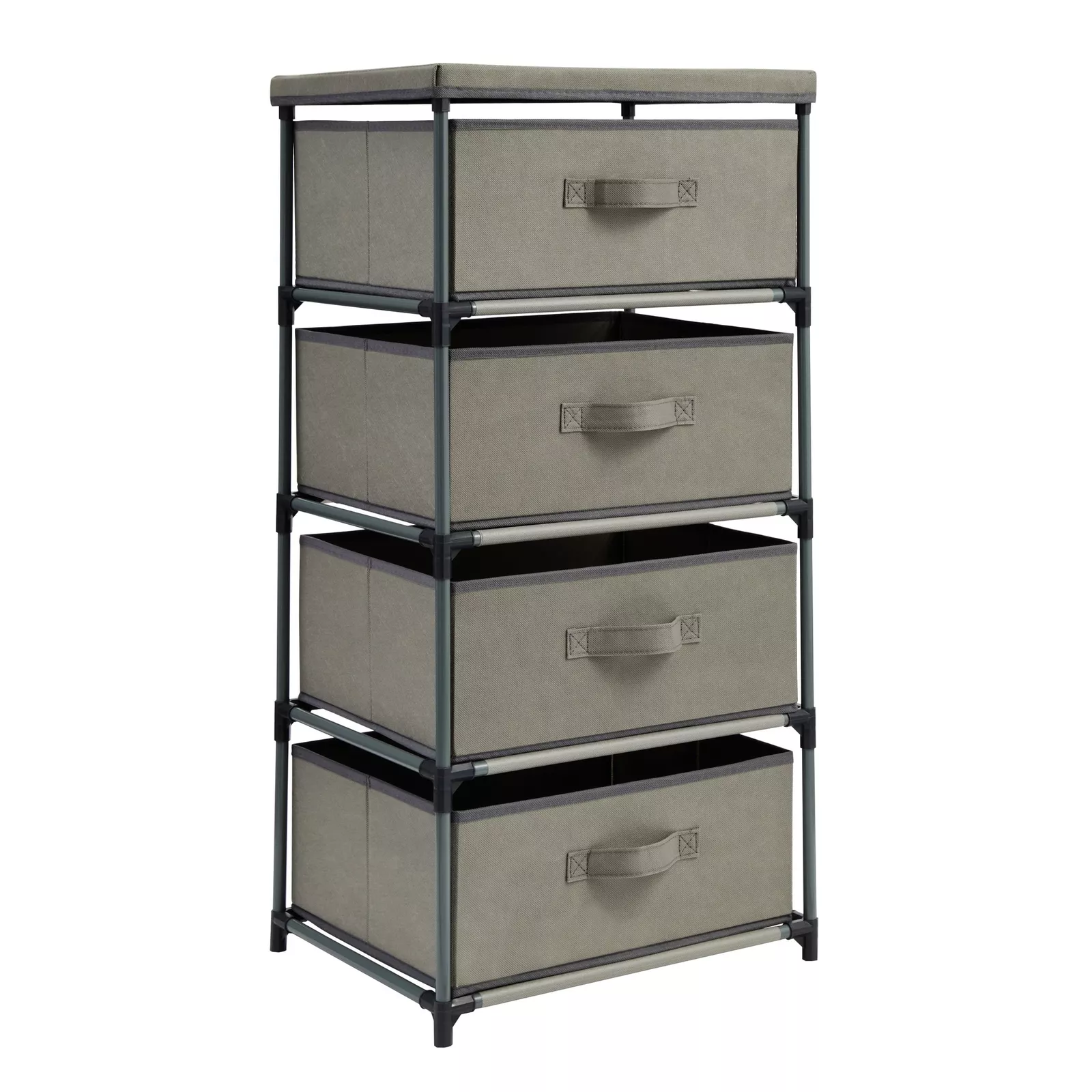 4-Tier Tall Closet Dresser with Drawers - Clothes Organizer and Storage ...