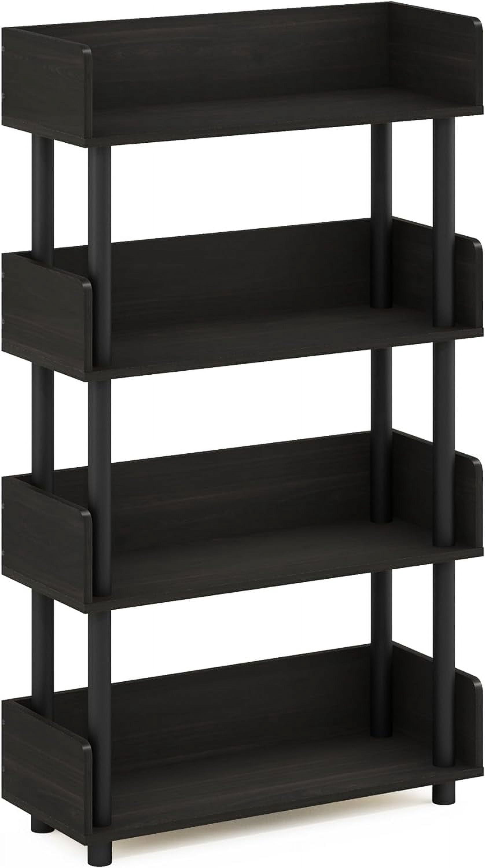4-Tier Toolless Freestanding Multipurposes Display Rack, Espresso ...