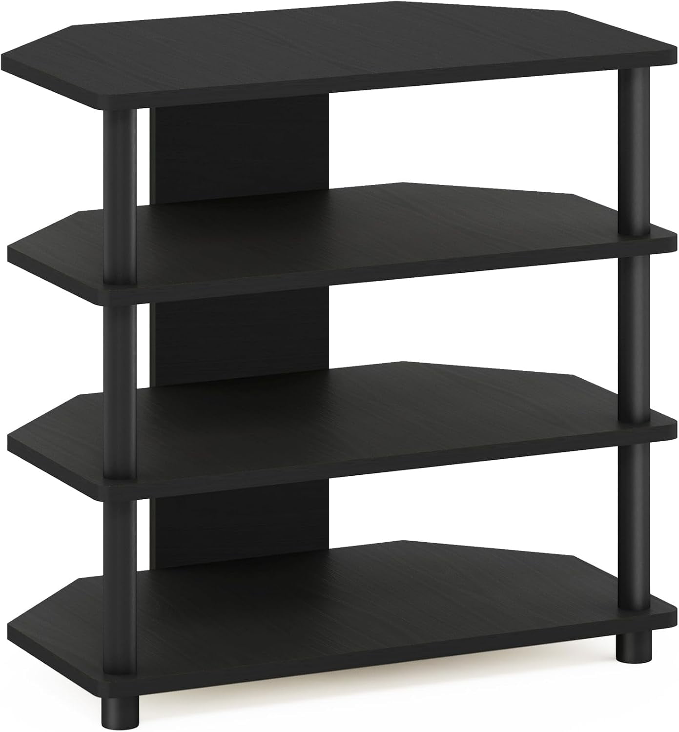 4-Tier Turn-N-Tube TV Stand - Easy Assembly Petite Entertainment Center ...