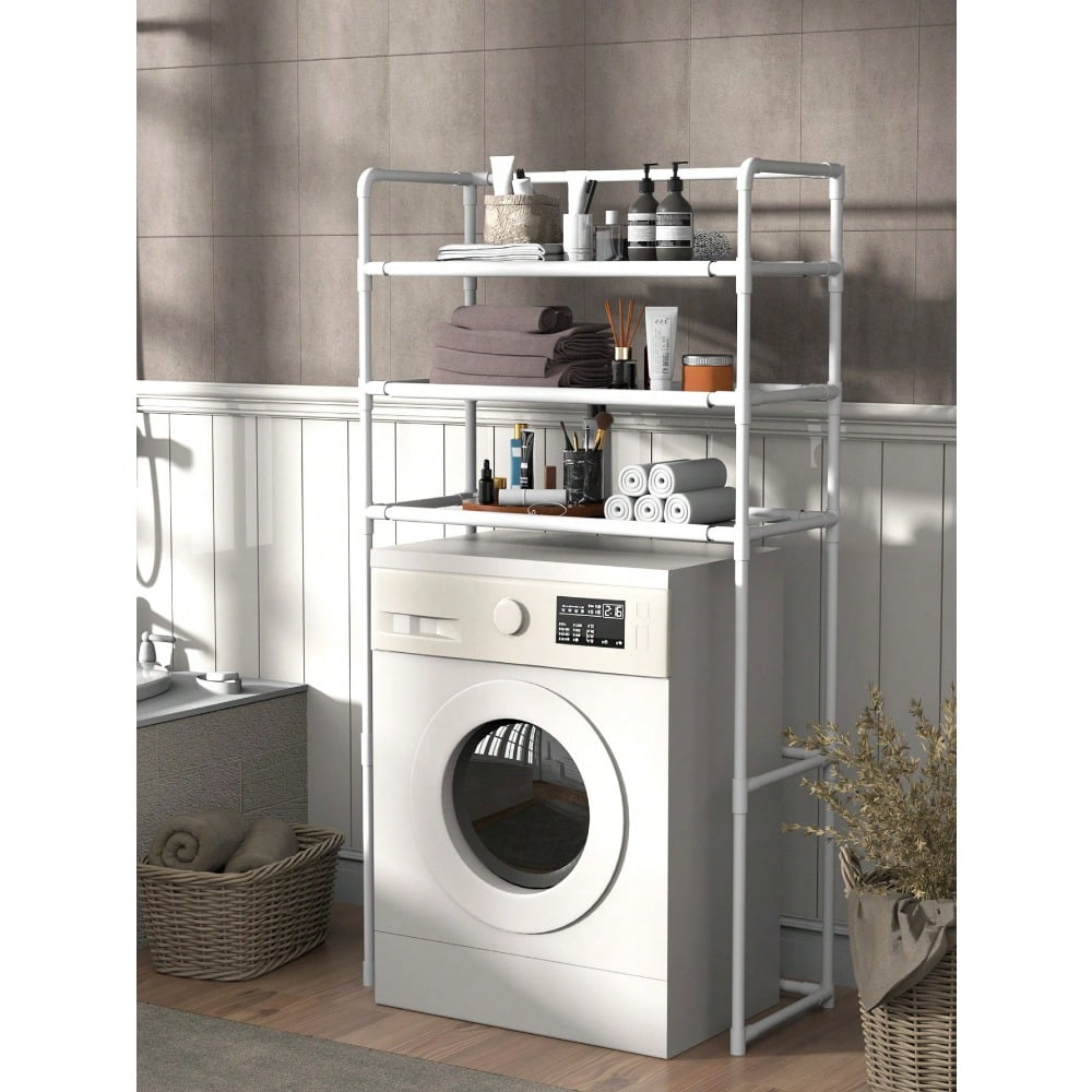 4-Tier Upgraded Washing Machine Storage Rack, Bathroom Toilet Over ...