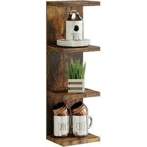 Sorbus LED Light Display Shelf - Vertical 5 Tier Wall Shelf Unit with 2 ...