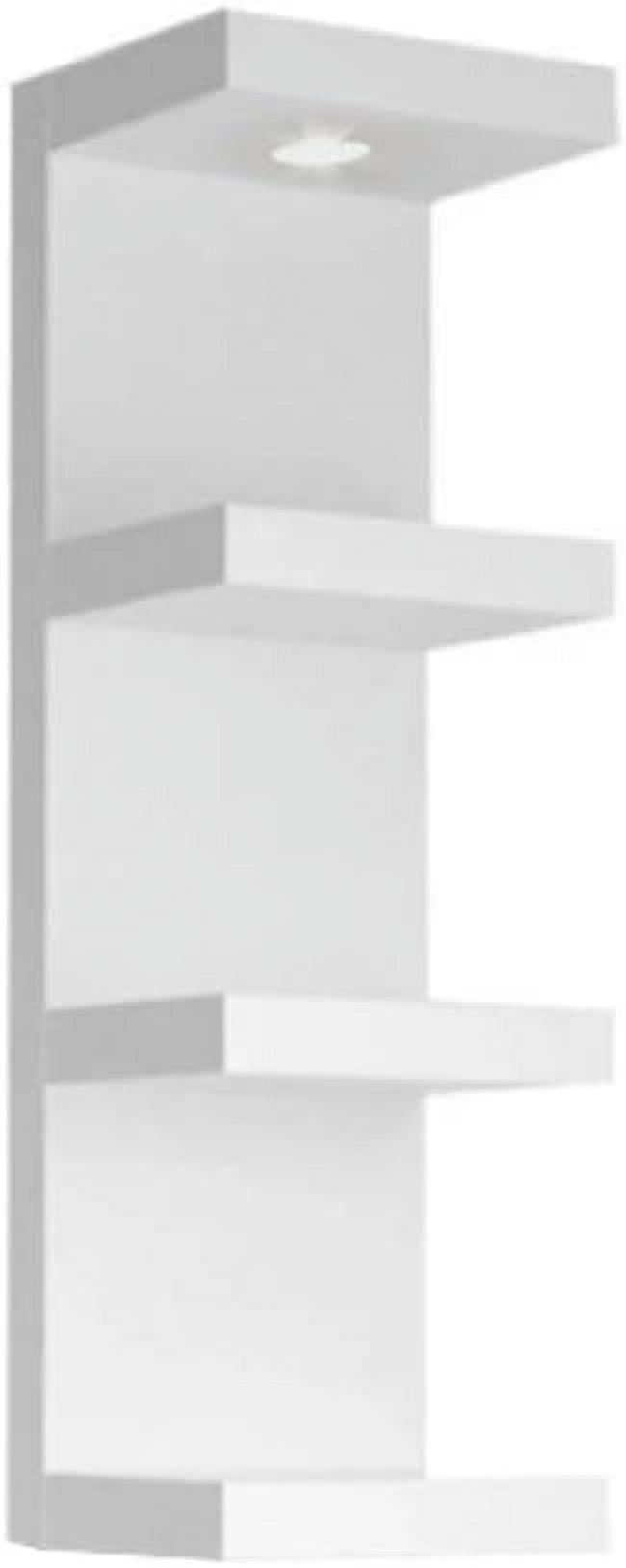 4 Tier Wall Shelf Unit,White Lack Wall Shelf,Display Floating Shelf ...