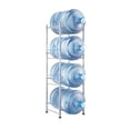 4 Tier Water Jug Holder, 5 Gallon Bottle Rack, Heavy Duty Stackable ...