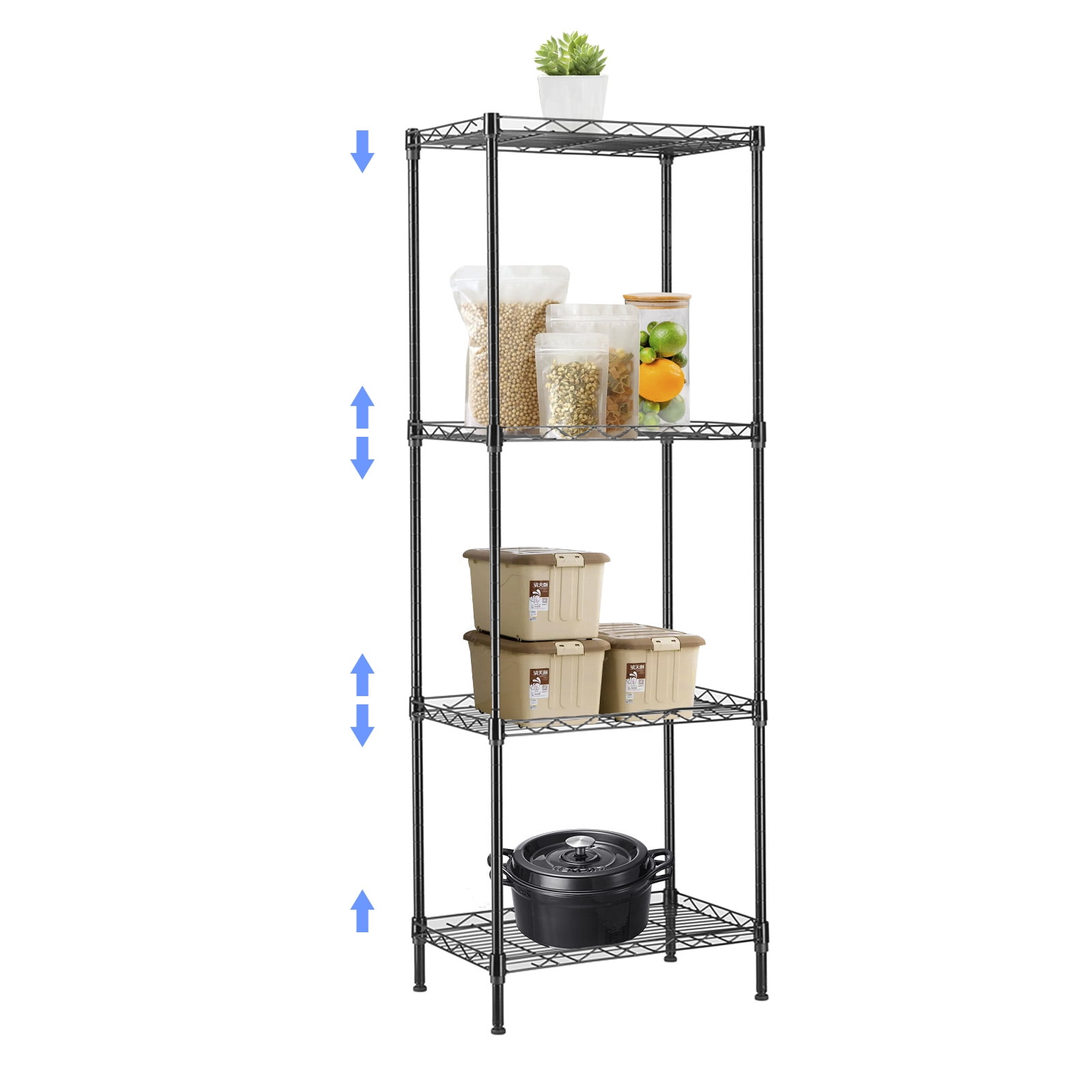 Pie Rack 4 Tier Heavy Duty 4-Tier Storage Shelving Unit - Jamaica ...