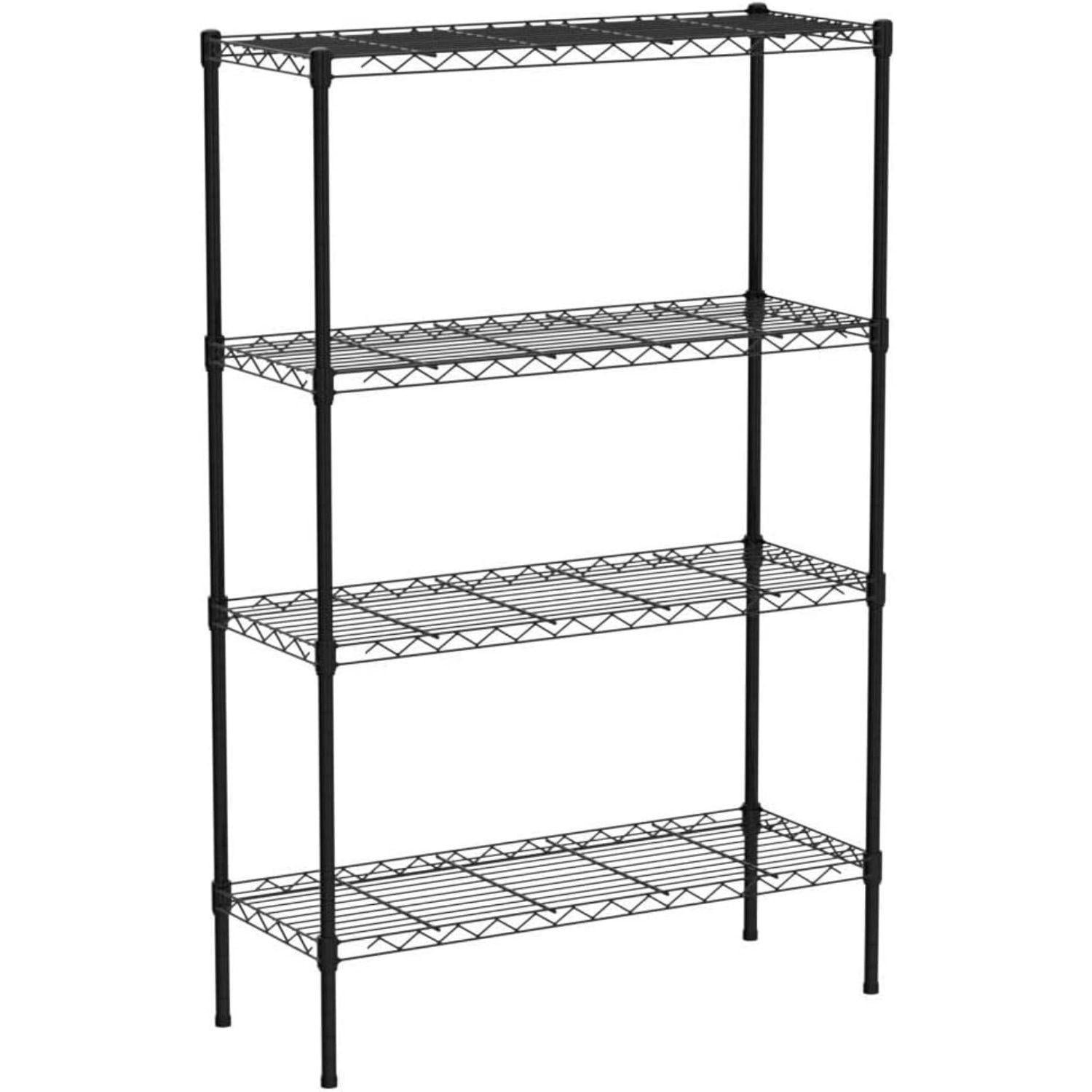 4 Tier Wire Shelving Unit Storage Shelves Shelf Organizer 54"x36"x14 ...