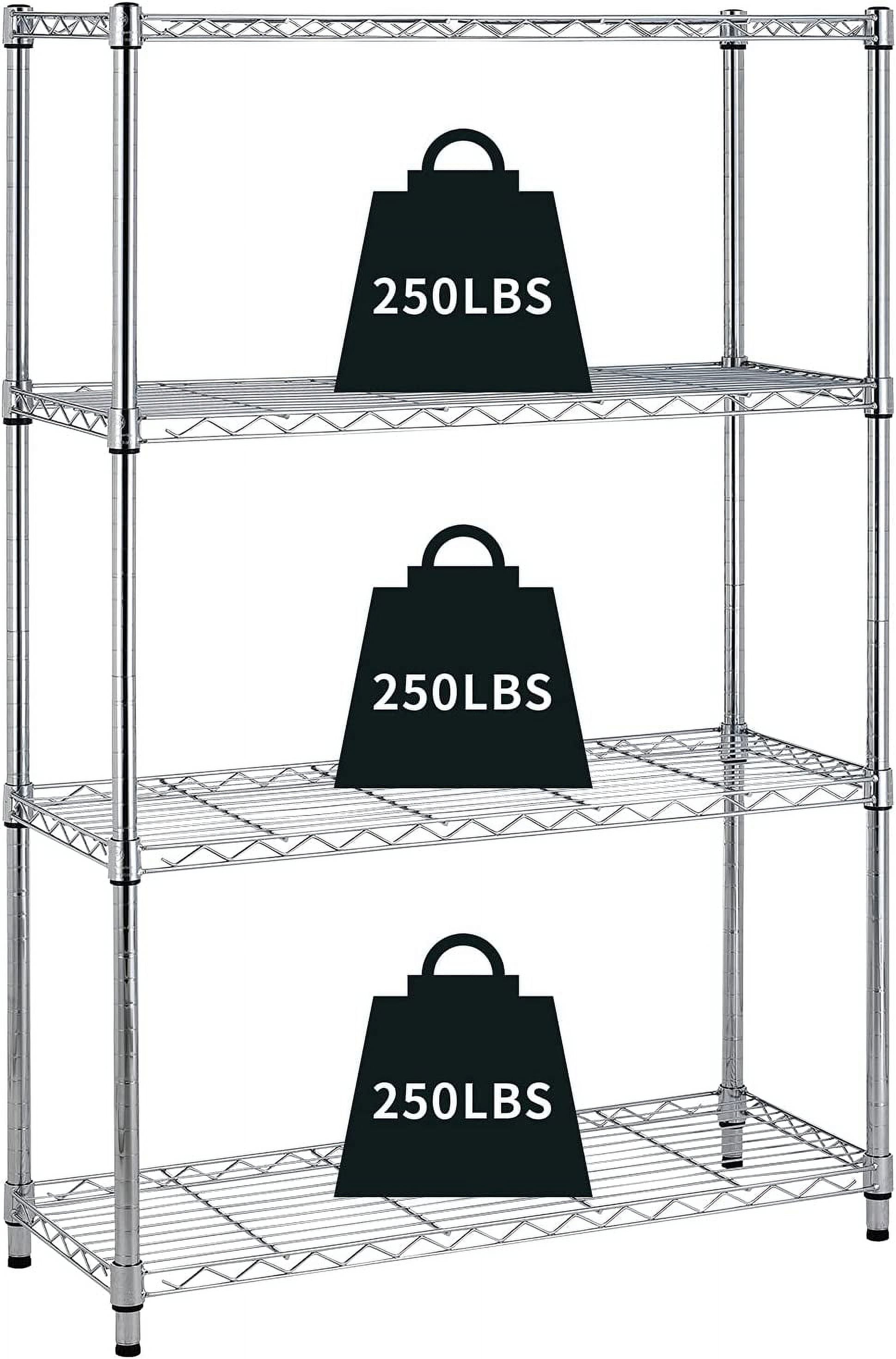 4 Tier Wire Shelving Unit Storage Shelves Shelf Organizer 54"x36"x14 ...