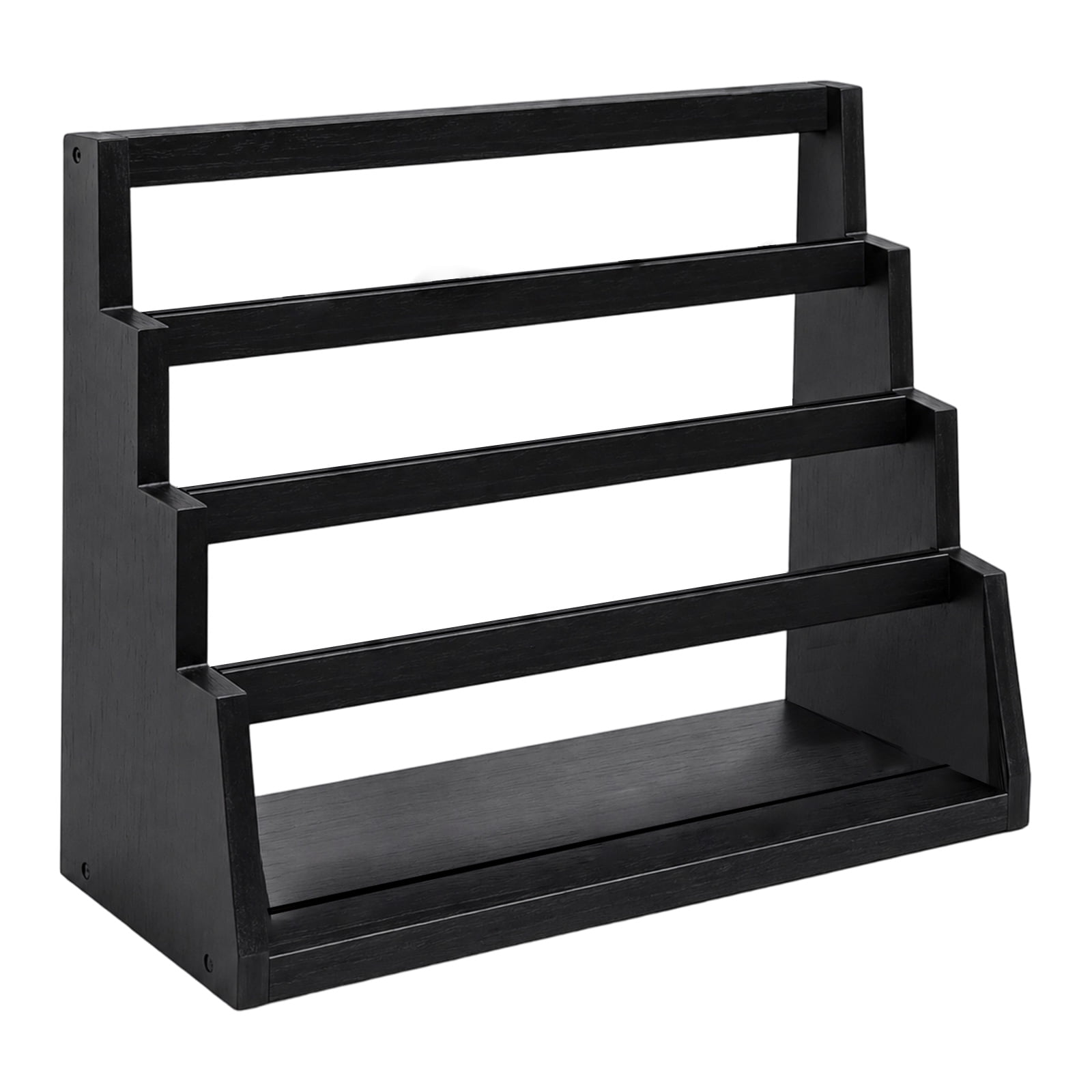 4 Tier Wooden Card Display Stand – Vertical Card Holder Display for ...