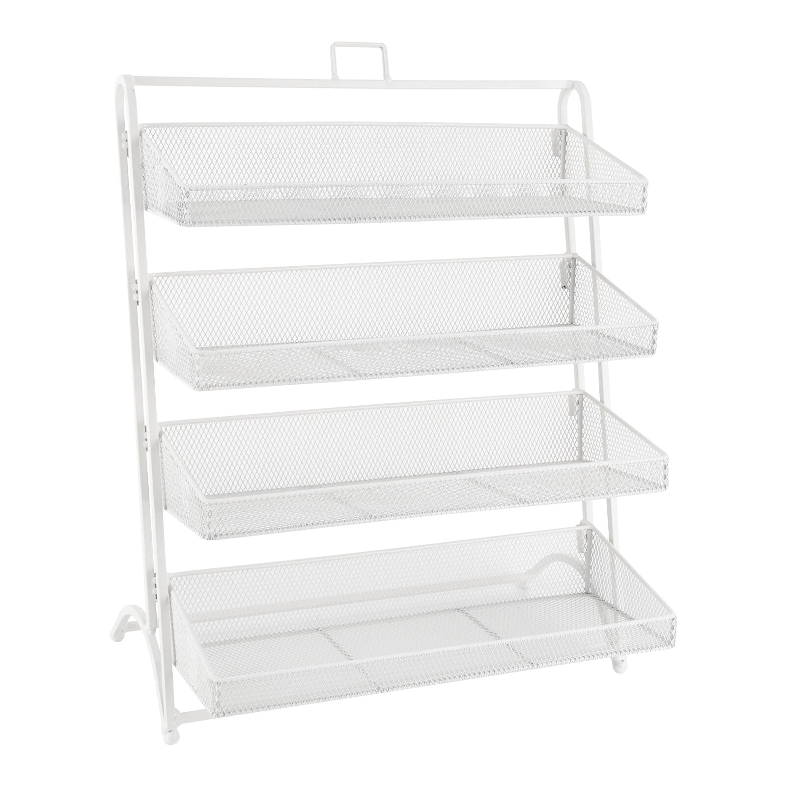 4 Tiers Candy Display Rack Retail Store Shelving Snack Storage ...