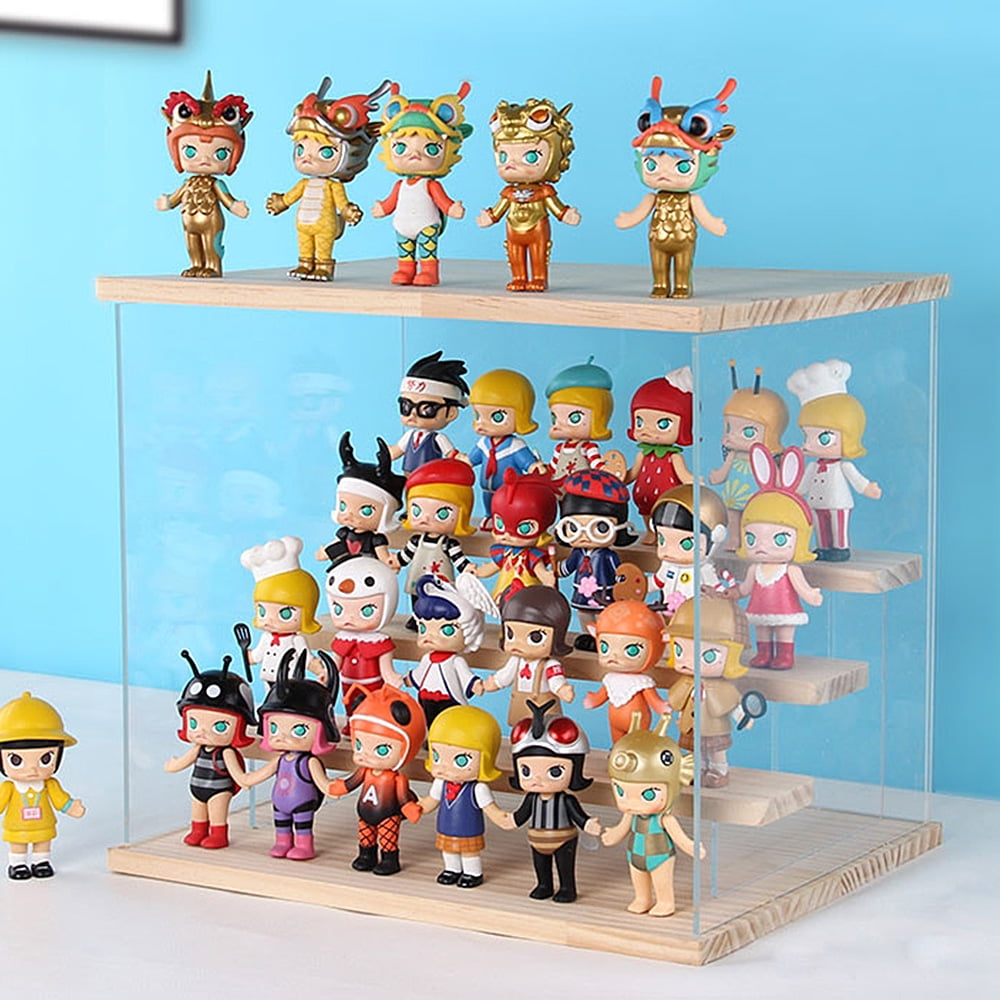 4 Tiers Large Acrylic Display Case Clear Tabletop Countertop Box for ...