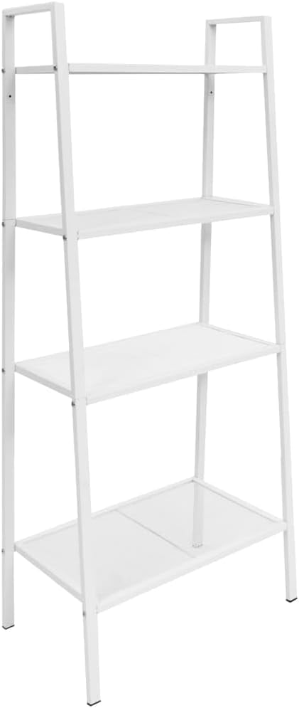 4 Tiers Metal Ladder Bookcase - Versatile Storage or Display Unit in ...