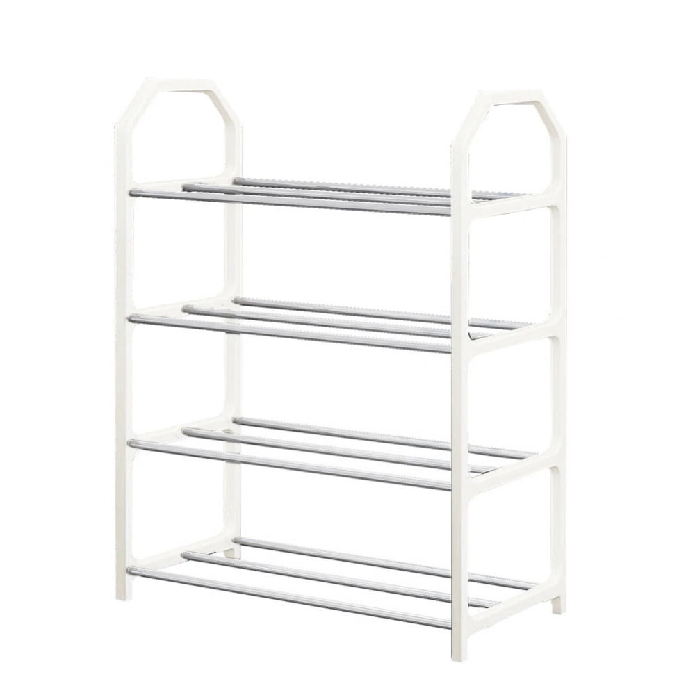 4 Tiers Shoe Rack Bracket Aluminum Shoe Cabinet Shelf Living Room Shoe ...