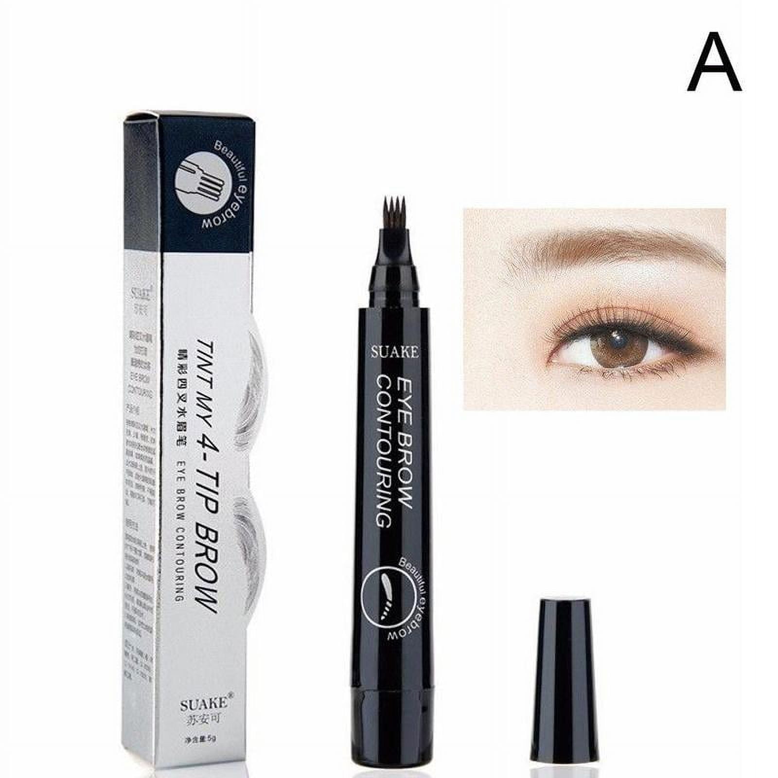 4-Tip Fork Microblading Eyebrow Pencil Tattoo Pen Waterproof G3G7 Mak ...