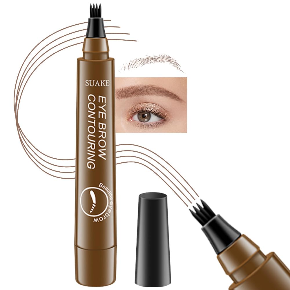 4 Tip Magical Precise Waterproof Brow Pen, Eyebrow Pencils for Women ...