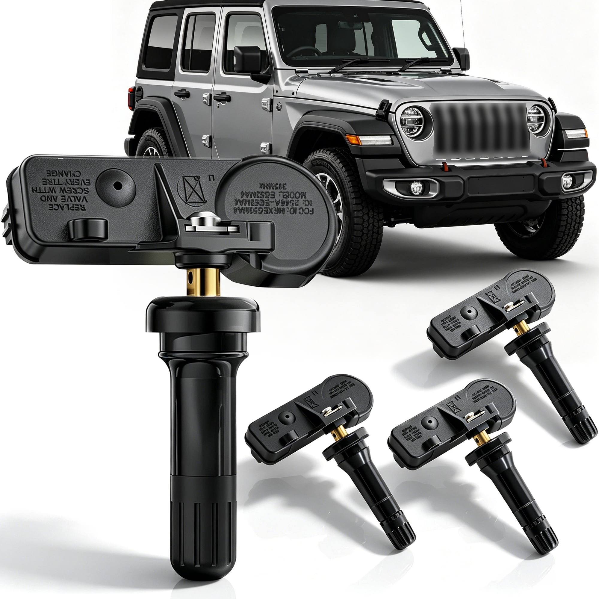 4 Tire Pressure Sensor TPMS For Jeep Wrangler 2013-2020 2021(models ...