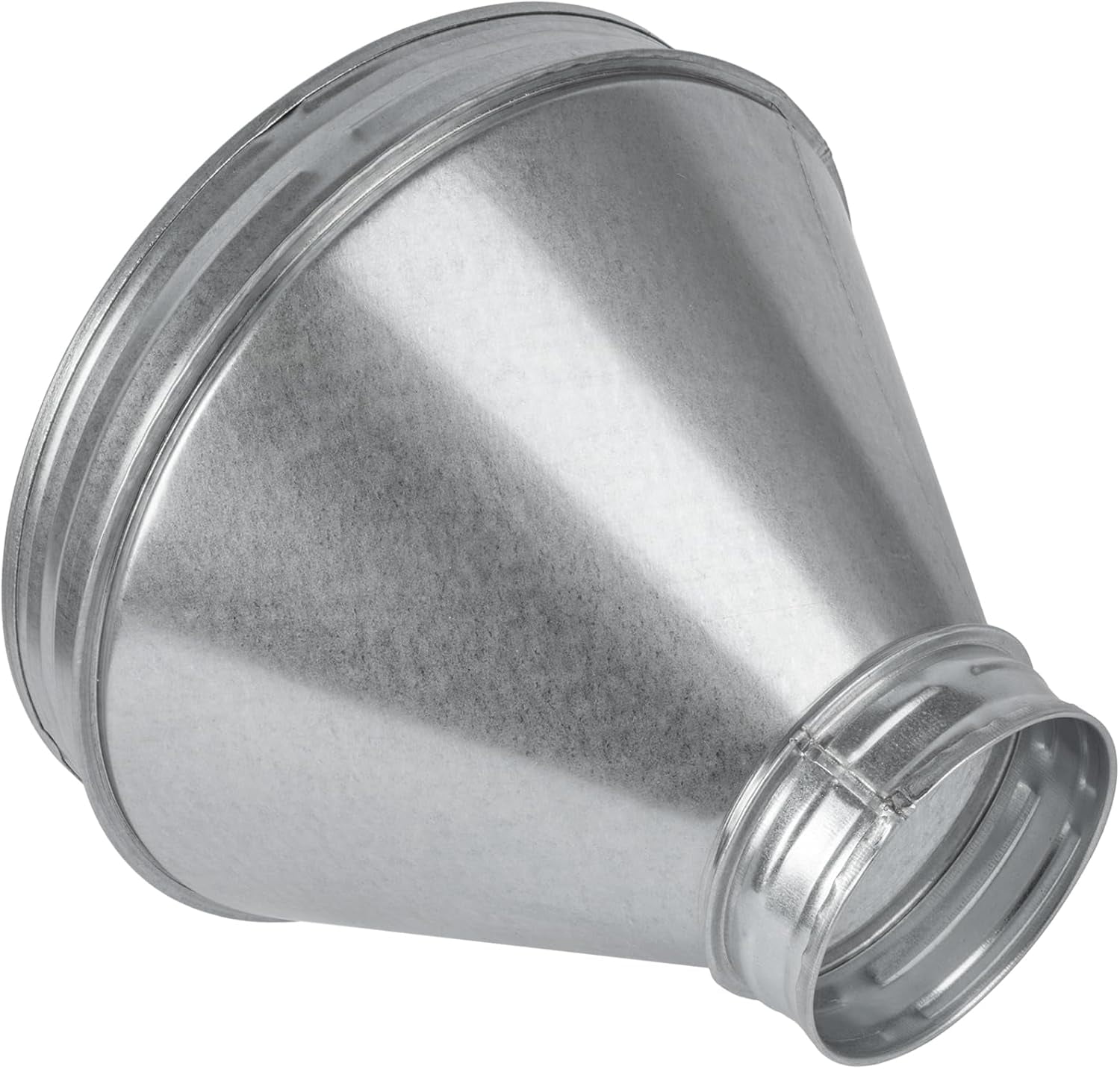 4" To 10" Inch Round Duct Reducer - Galvanized Steel Pipe Coupling - Increaser for Round Duct ...