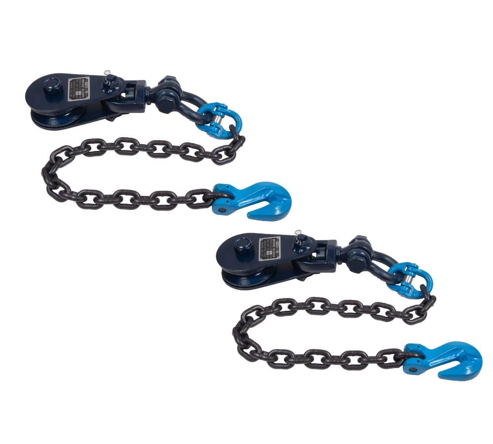 4 Ton 4.5" Snatch Block w/Swivel Shackle and 30" Chain (3/8 G100 ...