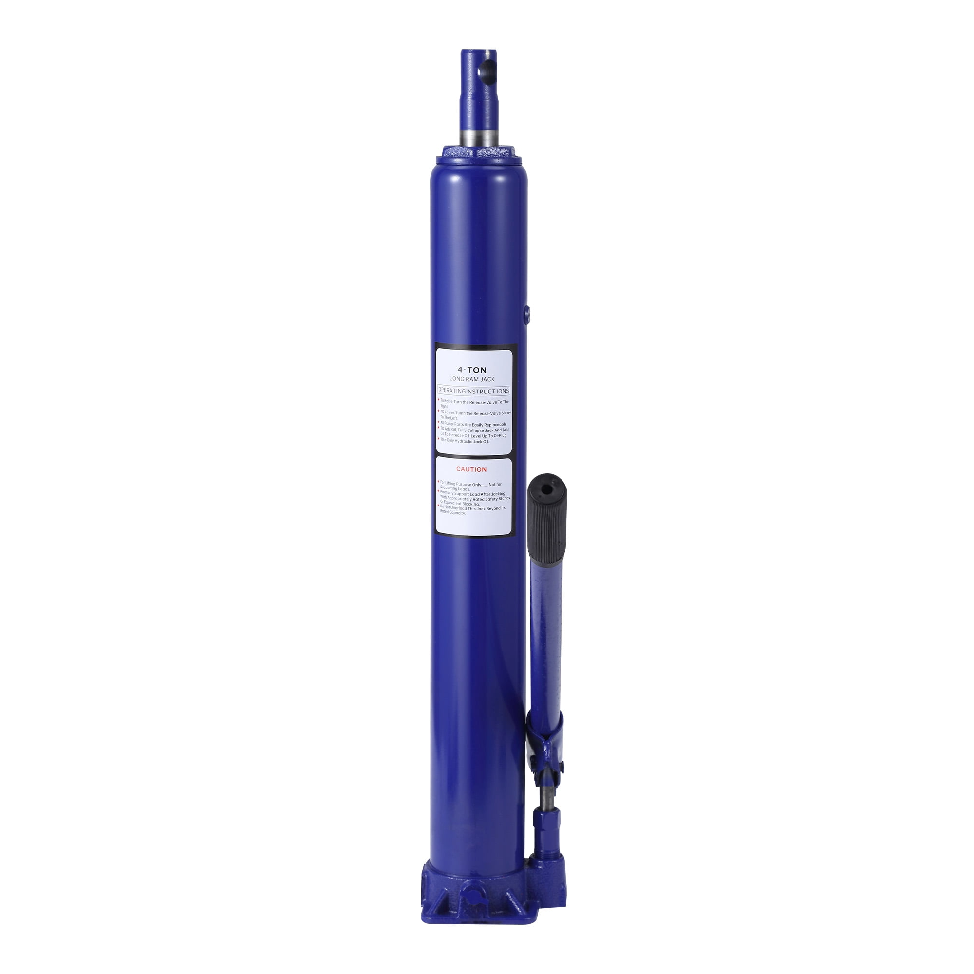 4 Ton Capacity Long Ram Hydraulic Jack with Single Piston Pump and Flat ...