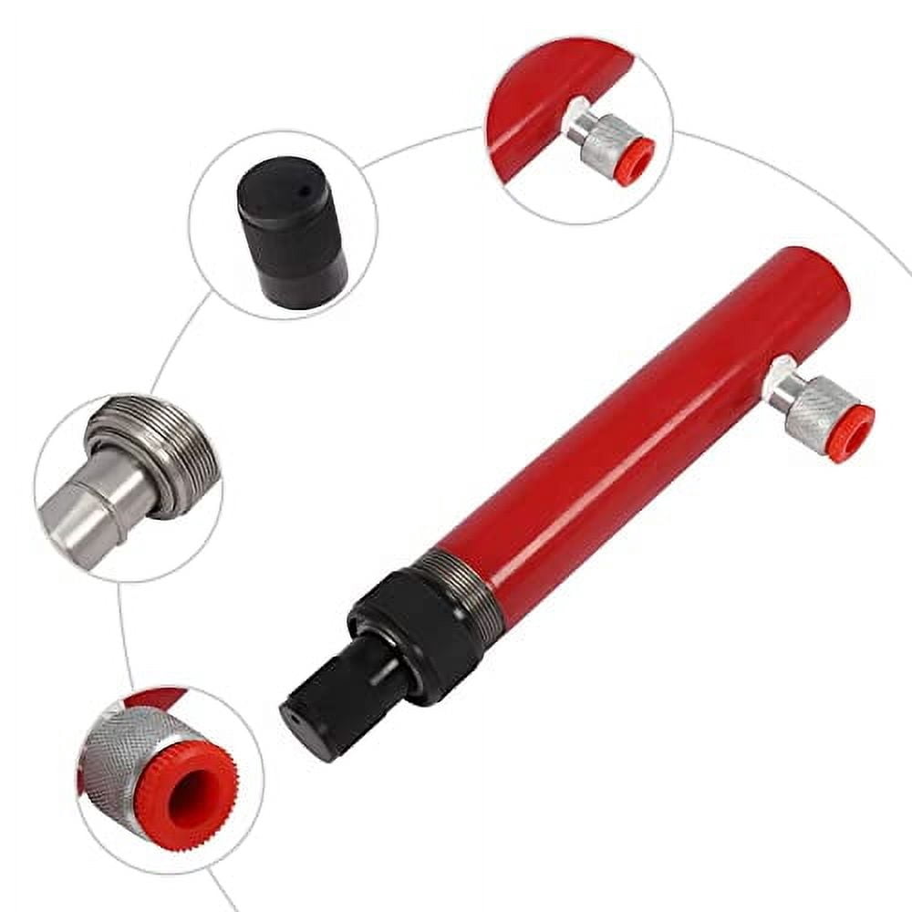 4 Ton Hydraulic Jack Stand Lift Hydraulic Cylinder Jack Porta Power Ram ...