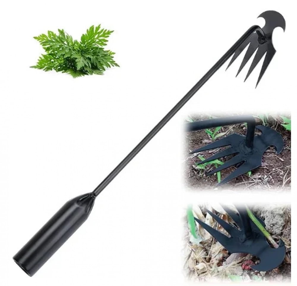 4 Tooth Manganese Steel for Gardening Backyard Farm Garden Weed Pulling ...