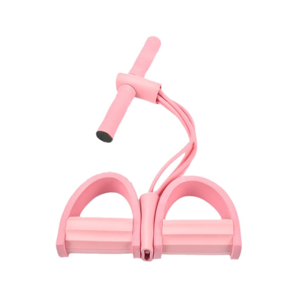 4-Tube Pedal Resistance Band with EVA Foam Handles, 48x25cm Full Body ...