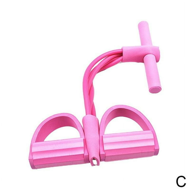 4 Tube Puller Pedal Elastic Sit Up Pull Rope Tension Bands Rope Home ...
