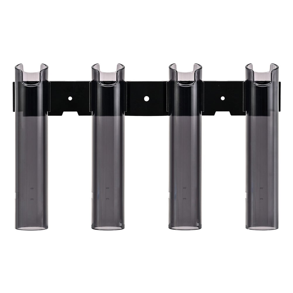 4 Tubes Fishing Rod Holder Wall Mounted Garage Fits Spinner Or Casting ...