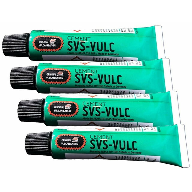 4 Tubes Rema SVS-Vulc Tube Patch Vulcanizing Cement 5 Gram (7 ml ...
