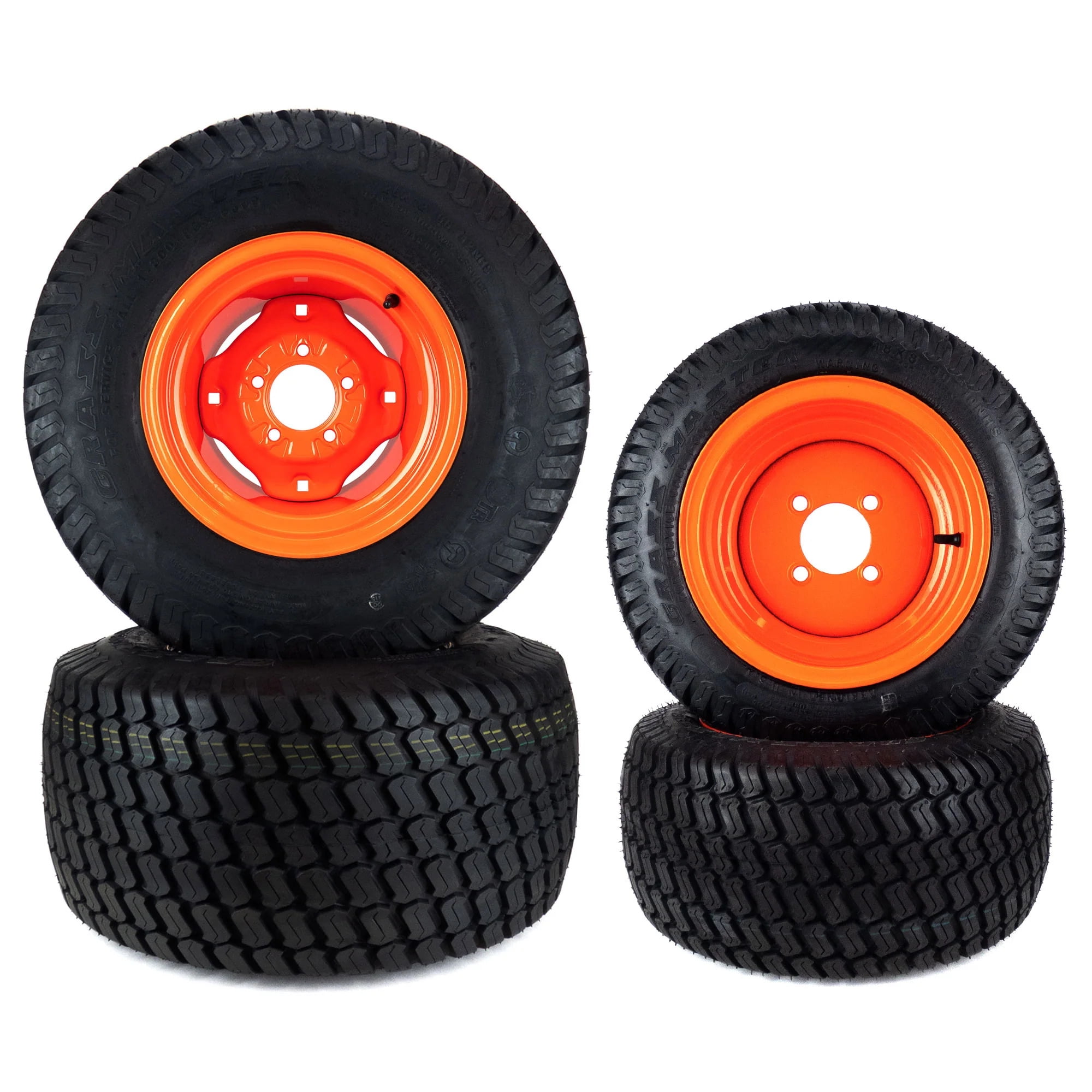 (4) Turf Front and Rear Wheel Assemblies Fits Kubota BX2370, BX2380 ...