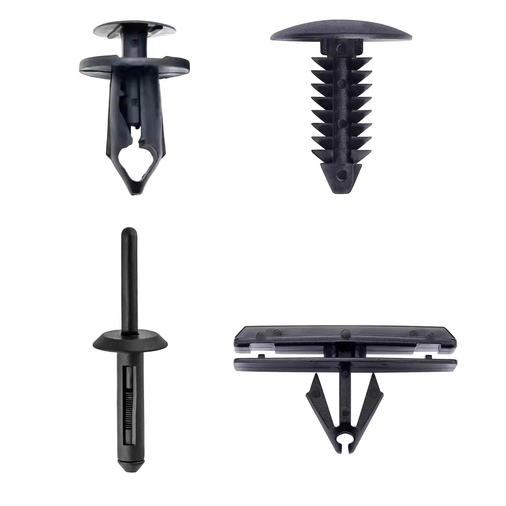 4 Types 200 Pcs IFF17 Wrangler Grille Fastener Retainer Clips, Push ...