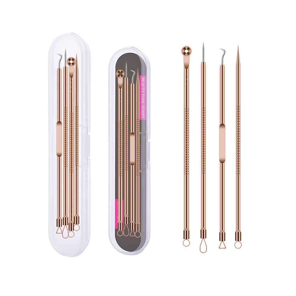 4 Types/Set Stainless Acne Needle Blackhead Comedone Remover Care Skin ...