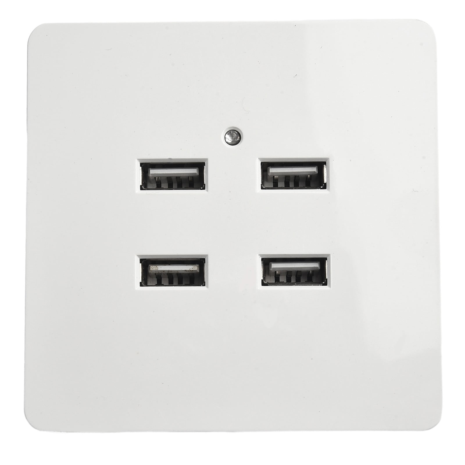 4 Usb Ports Wall-Mounted Power Socket Charger Outlet with Over-Charge ...