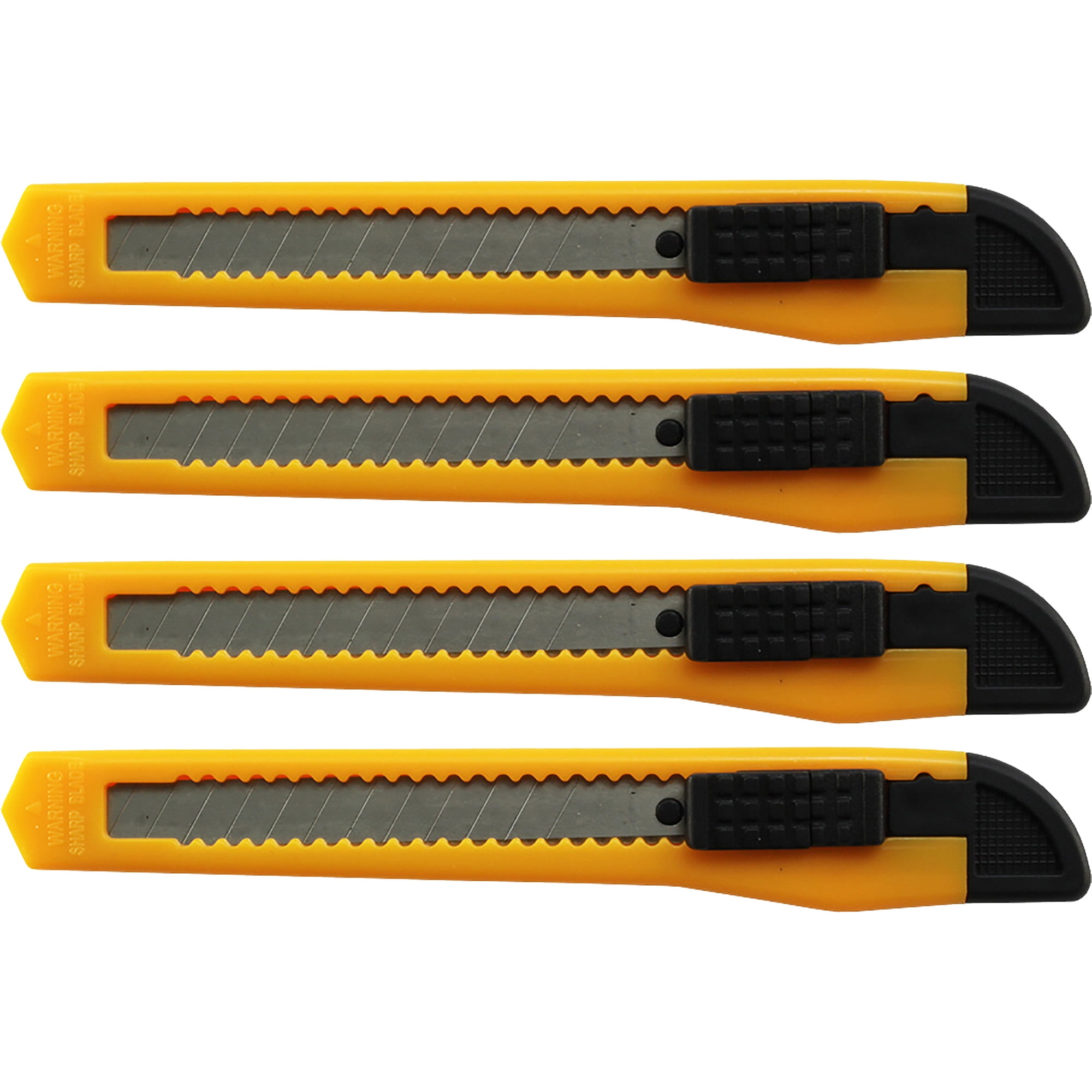 4 UTILITY KNIFE SET BOX CUTTER SNAP-OFF RAZOR BLADES - Walmart.com