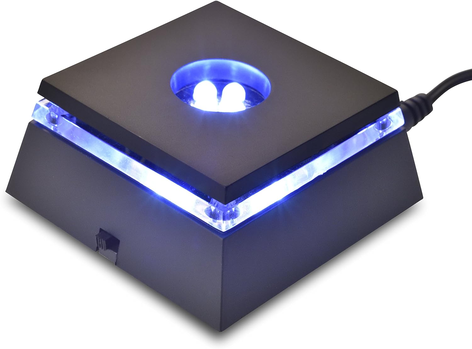 4 Ultra Bright LED Crystal Display Stand With White LED Light - Lighted ...