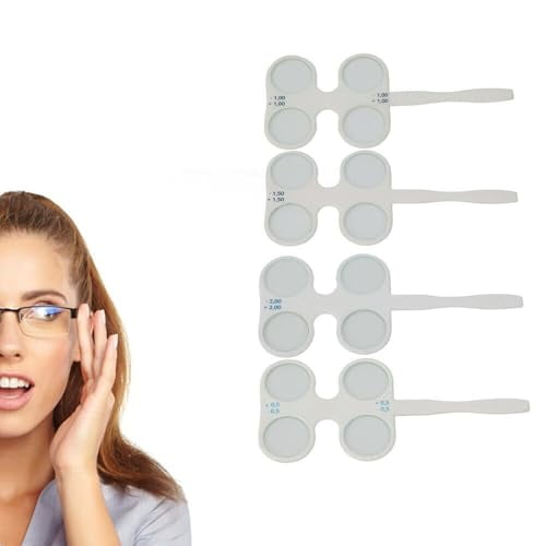 4 Units Optical Flippers Optometry White Plastic Optometry Flip Lens ...