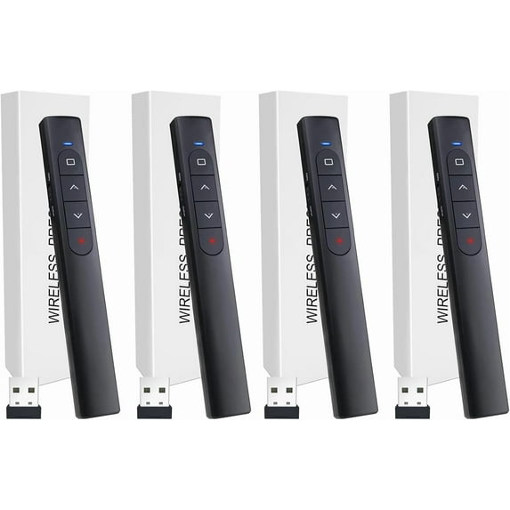 （4 Units） Wireless Presenter Remote, Presentation Clicker with ...