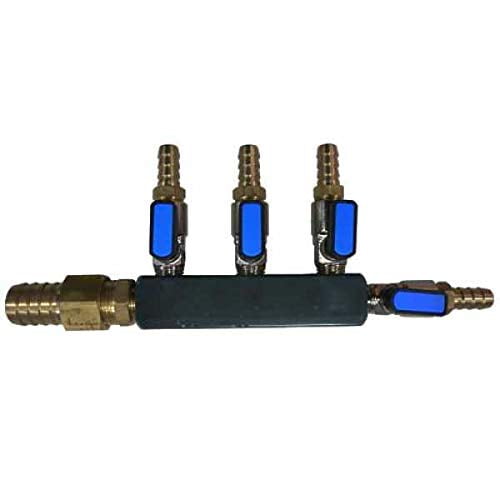 4 Valve Air Manifold (3/8" Barb) - Walmart.com