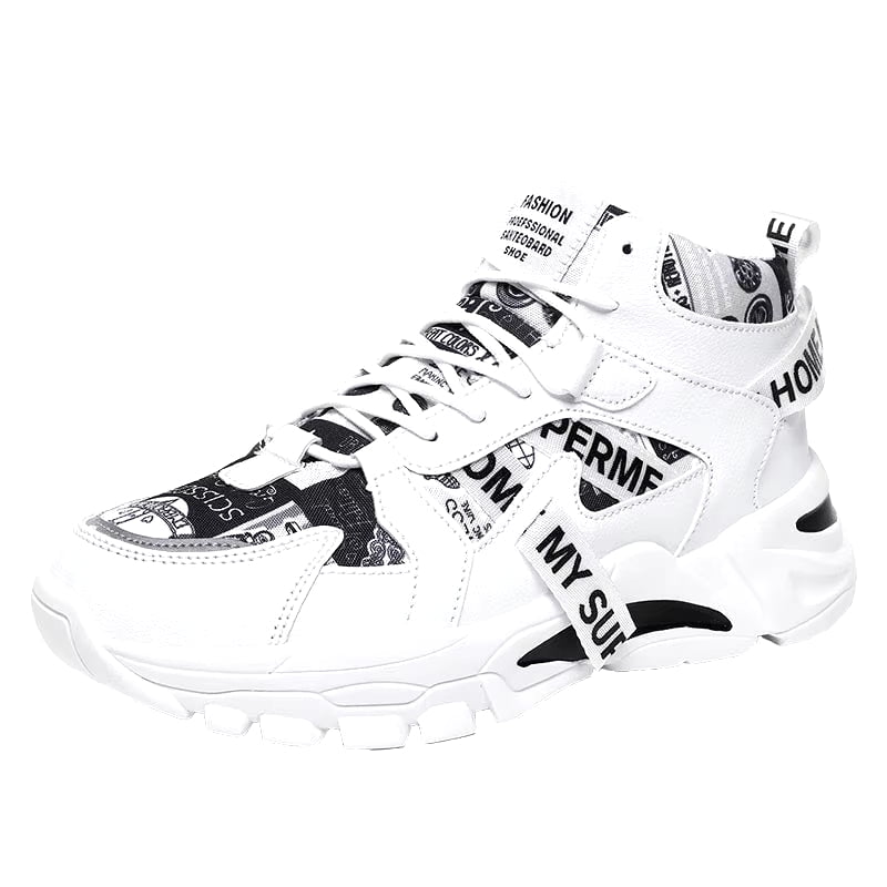 Large Size High Top Chunky Man Sneakers Sports for Men Sport Shoes ...