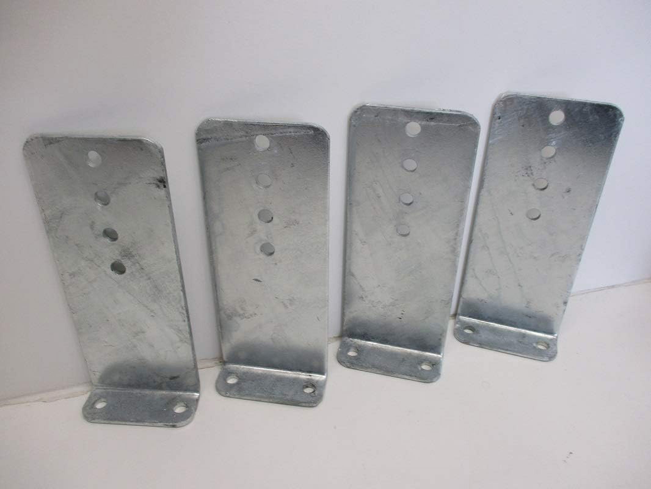 (4) Vertical Pontoon Boat Trailer Bunk Bolster L Brackets / 5" by 12 ...