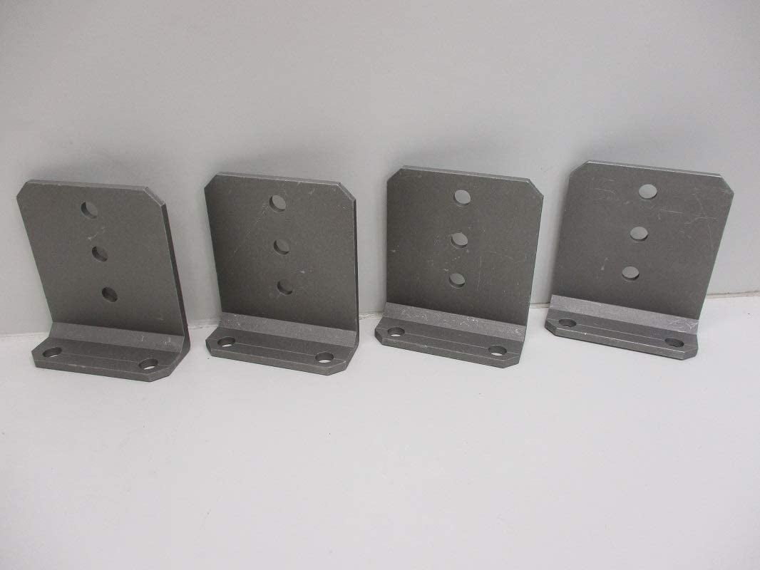 (4) Vertical Pontoon Boat Trailer Bunk Bolster L Brackets / 5" by 6 ...