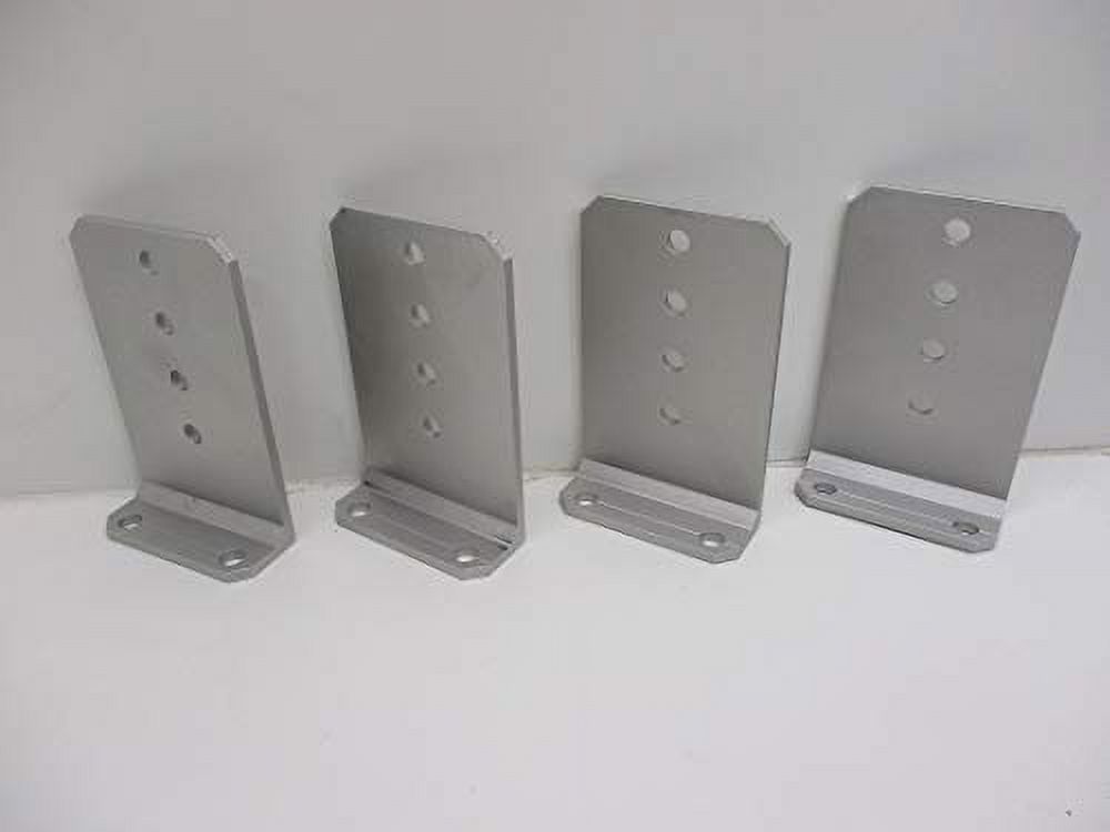 (4) Vertical Pontoon Boat Trailer Bunk Bolster L Brackets / 5" by 8 ...