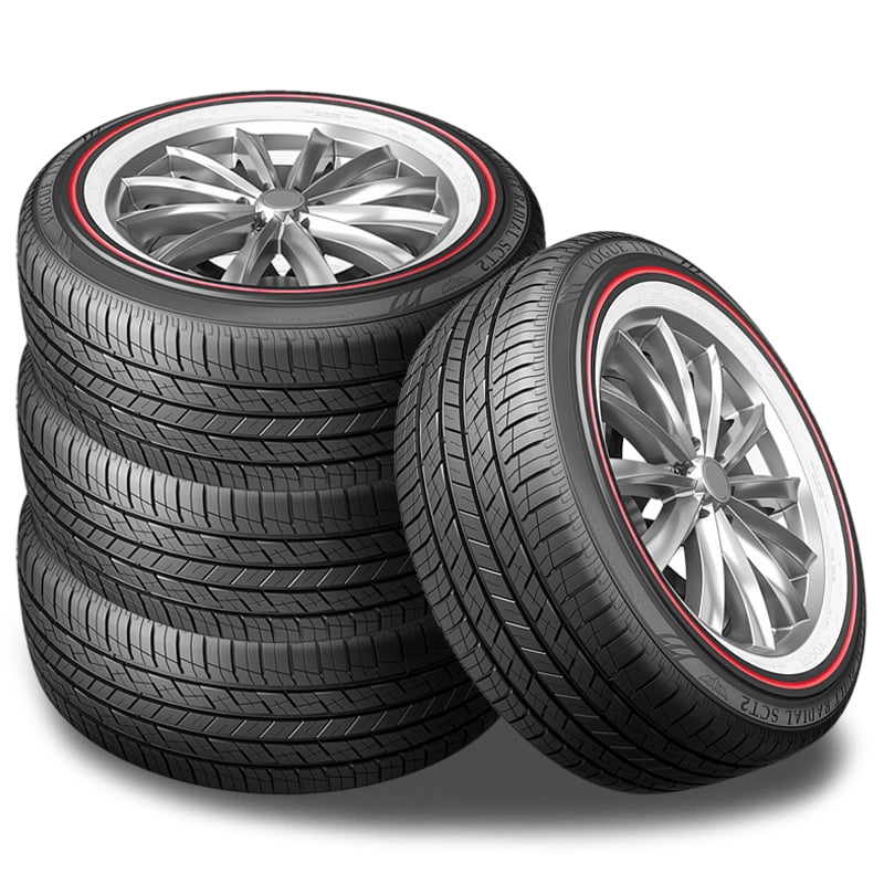 4 Vogue Custom Built Radial SCT2 275/55R20 117H Red/White Sidewall ...