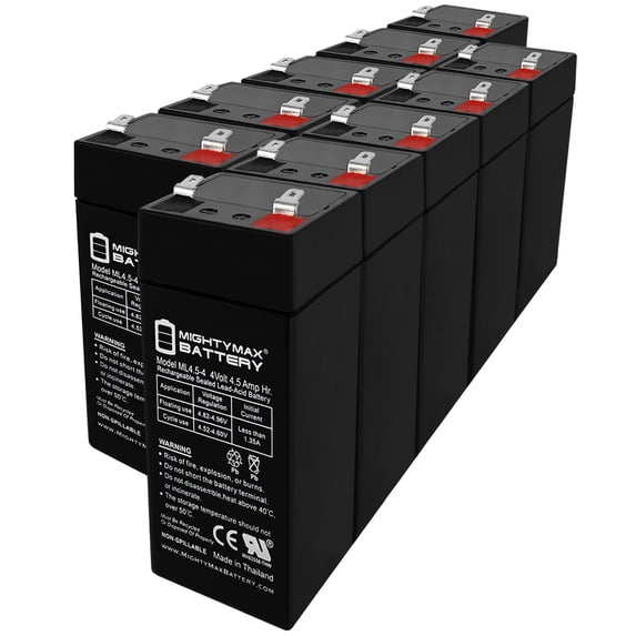 4 Volt 4.5AH F1 SLA Replacement Battery Compatible With Jasco RB445 ...