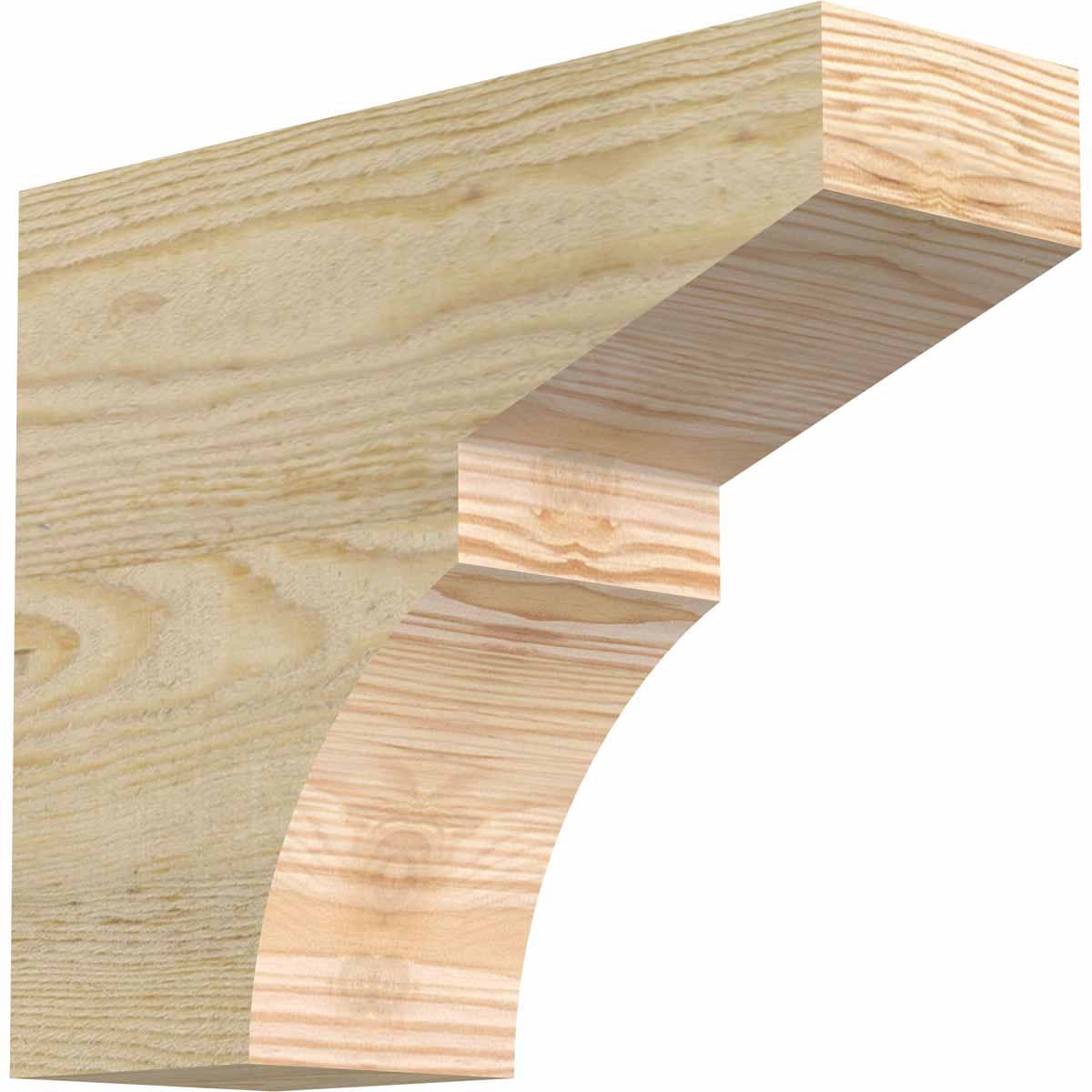 4"W x 10"H x 12"L Monterey Rough Sawn Rafter Tail, Douglas Fir ...