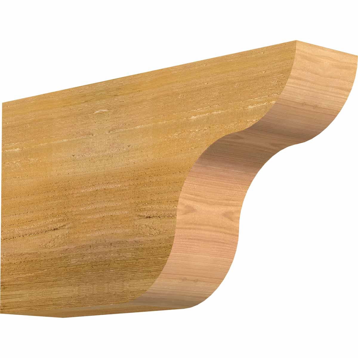 4"W x 10"H x 18"L Carmel Rough Sawn Rafter Tail, Western Red Cedar ...