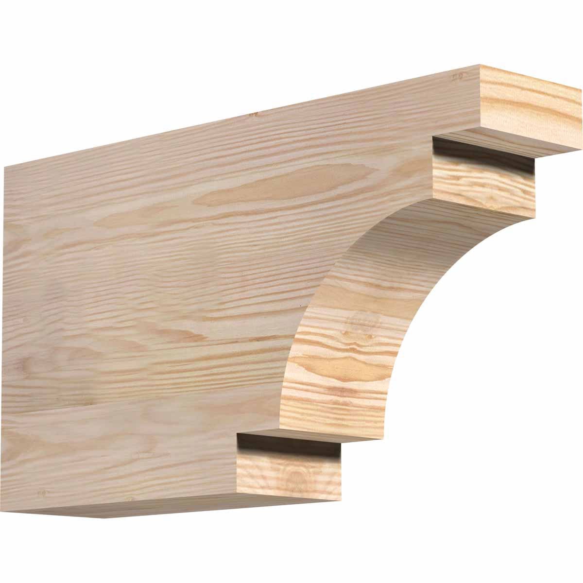 4"W x 10"H x 18"L Mediterranean Rough Sawn Rafter Tail, Douglas Fir ...