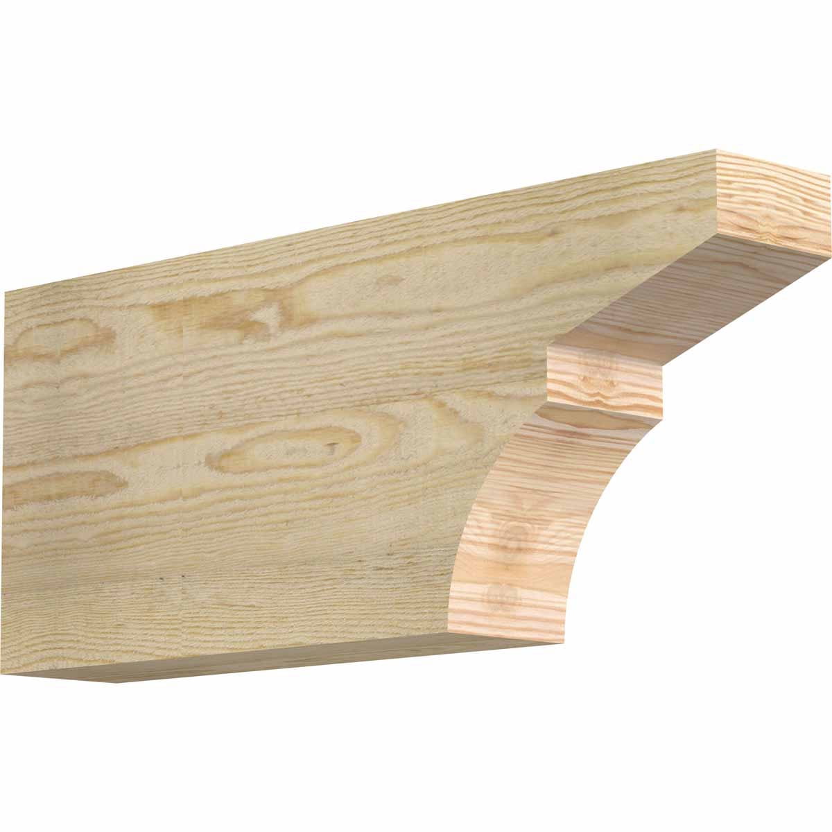 4"W x 10"H x 24"L Monterey Rough Sawn Rafter Tail, Douglas Fir ...