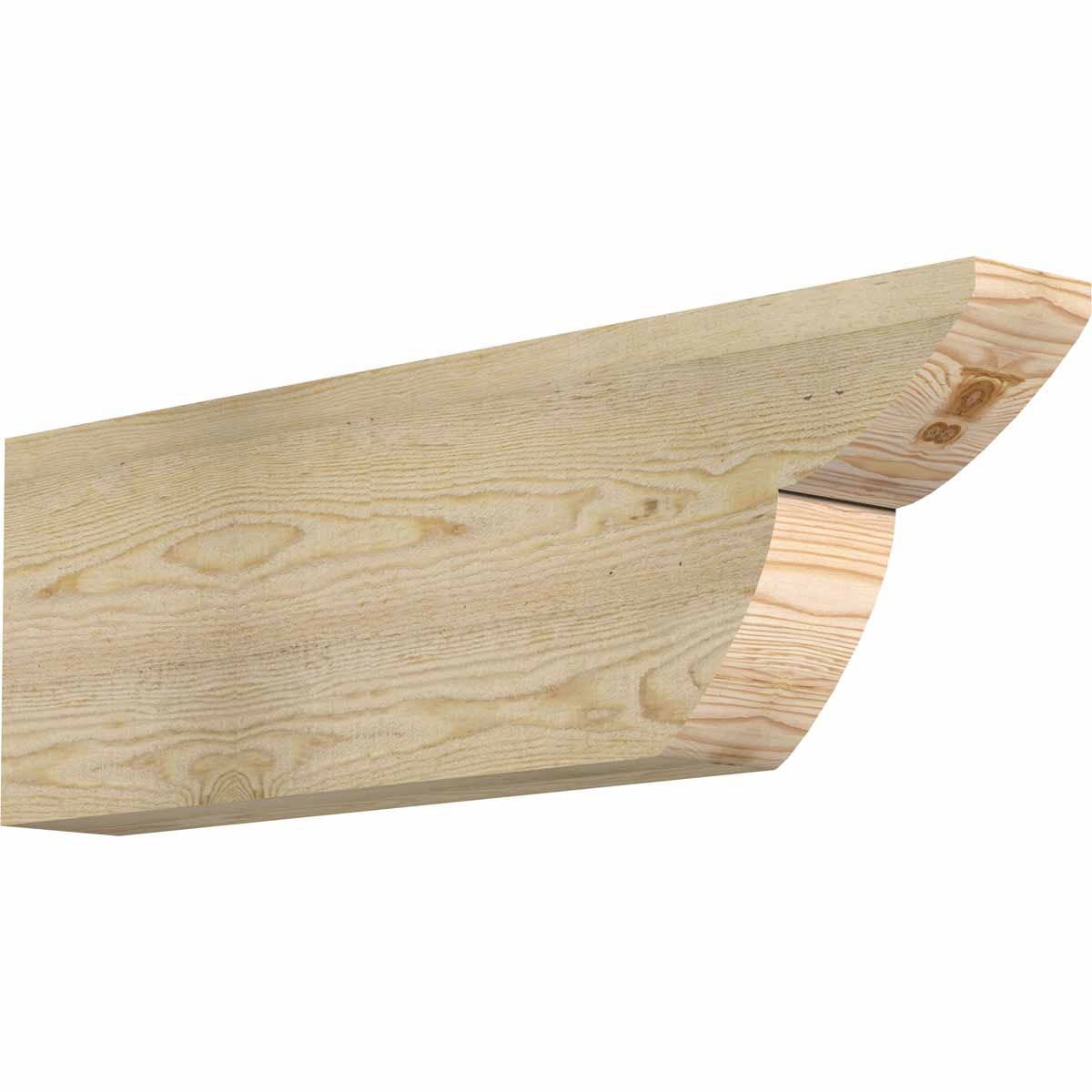 4"W x 10"H x 32"L Crestline Rough Sawn Rafter Tail, Douglas Fir ...