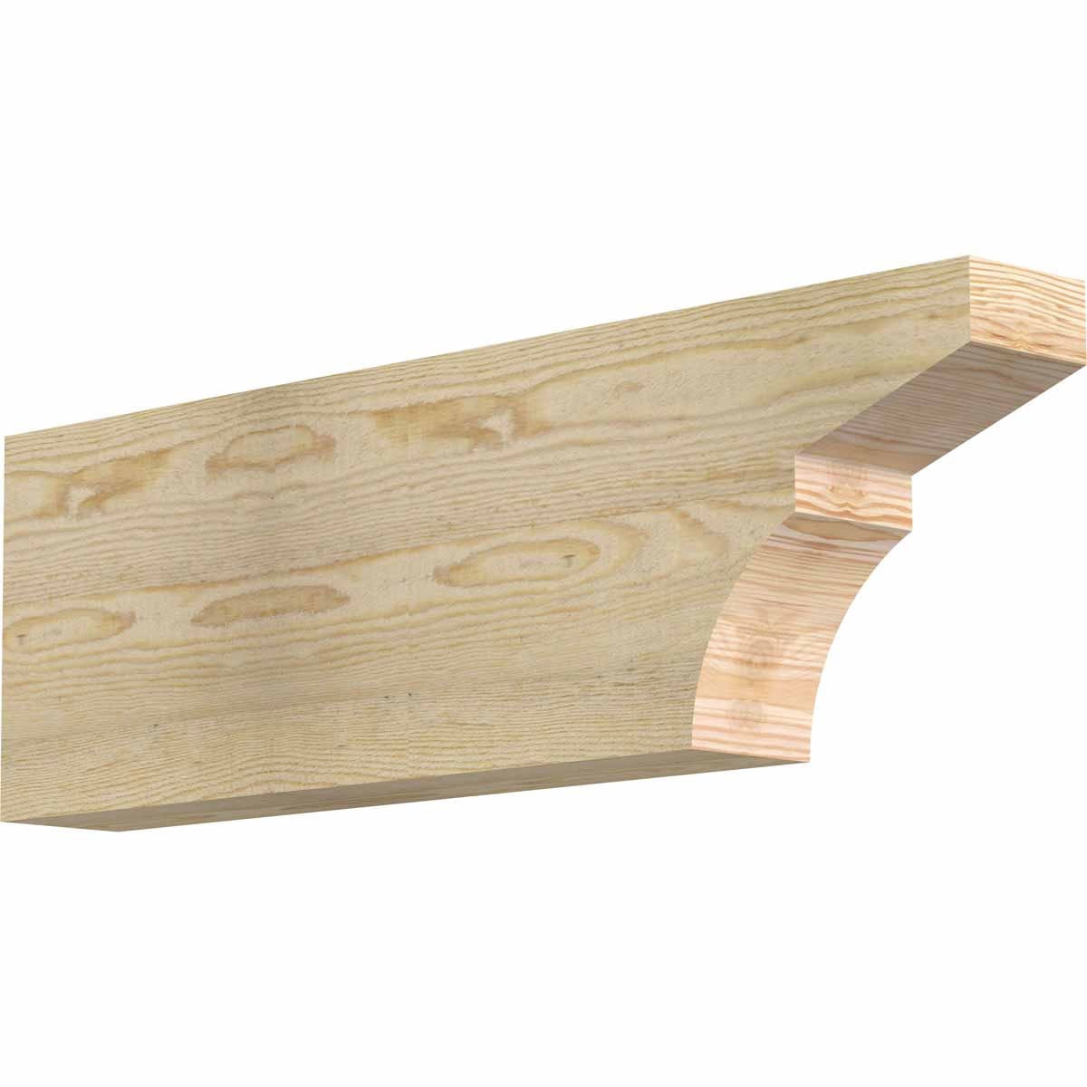 4"W x 10"H x 32"L Monterey Rough Sawn Rafter Tail, Douglas Fir ...