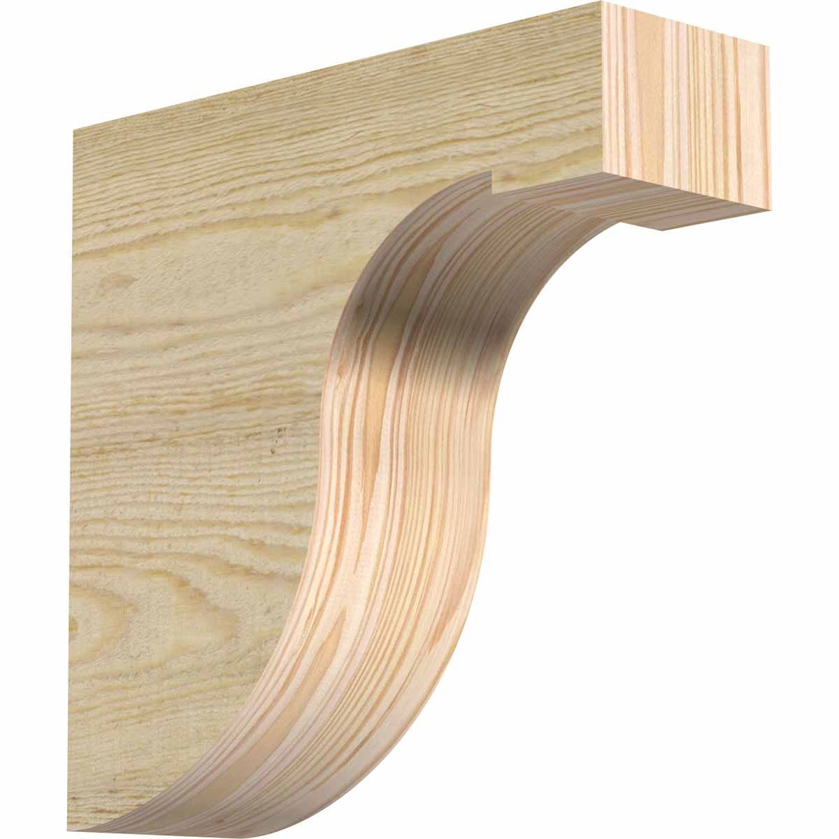 4"W x 12"H x 12"L Del Monte Rough Sawn Rafter Tail, Douglas Fir ...