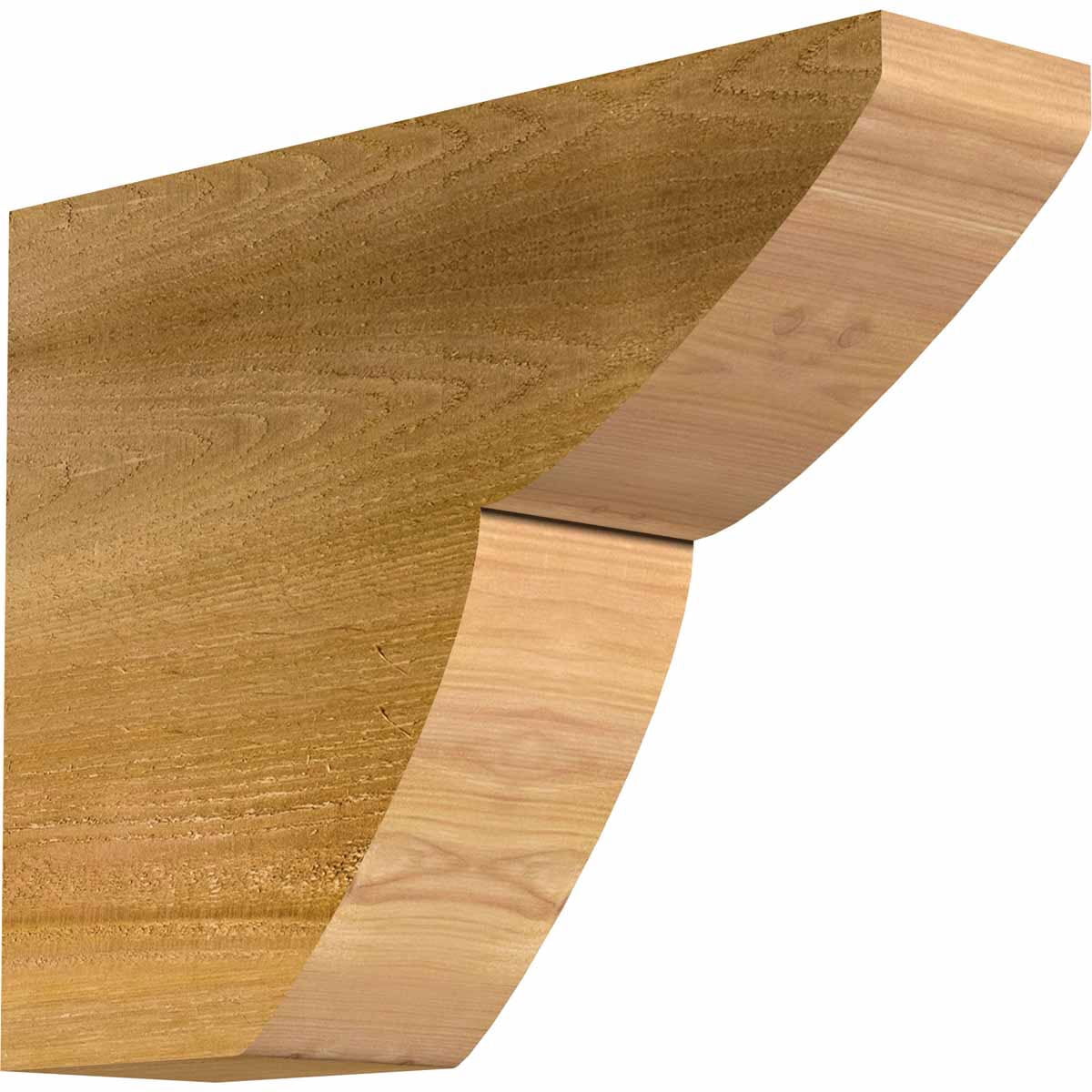 4"W x 12"H x 16"L Crestline Rough Sawn Rafter Tail, Western Red Cedar ...